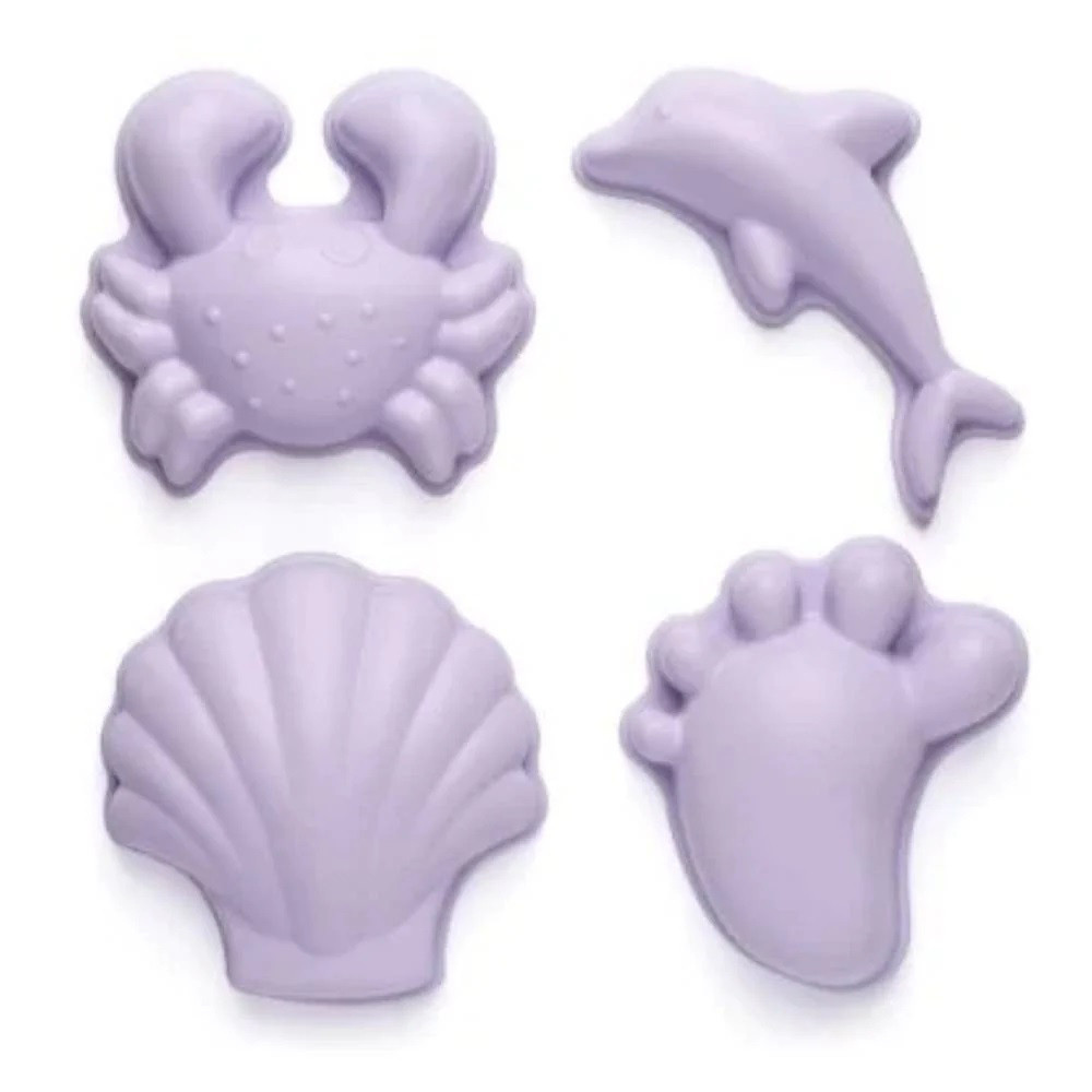 Силиконови формички за пясък 4 бр. Scrunch Dusty Light Purple | Roshko